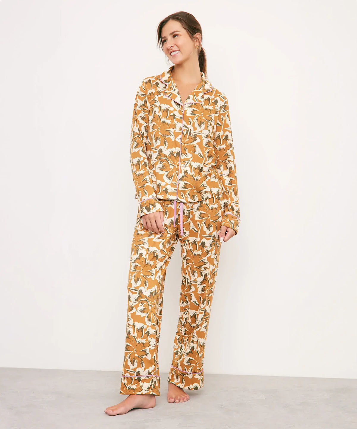 Set Pijama Largo Mustard Gardens